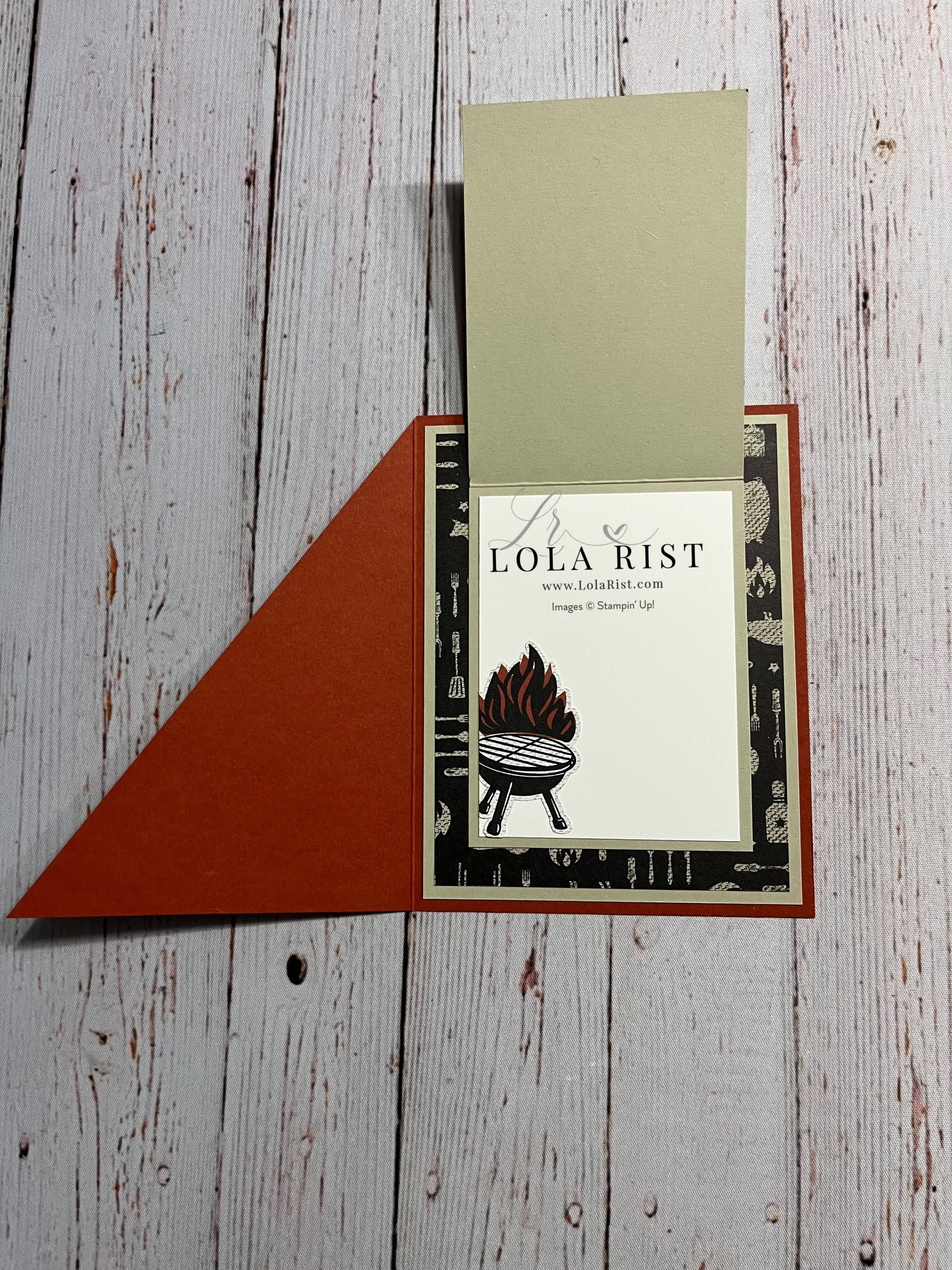 A Triangle Gate Fun Fold For Last Night's FB LIVE! - Lola Rist, Stampin ...